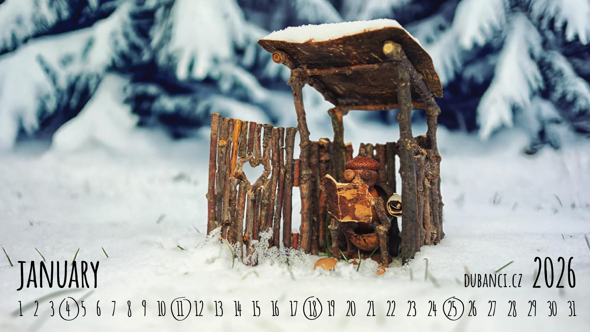 Wallpaper na leden - Dubánci